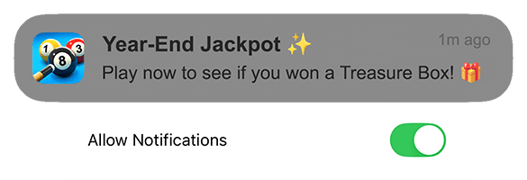 8 Ball Pool - Year-End Jackpot