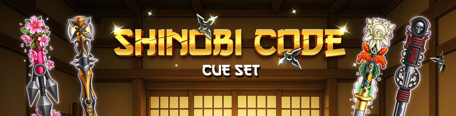 8 Ball Pool - Shinobi Code Cue Set