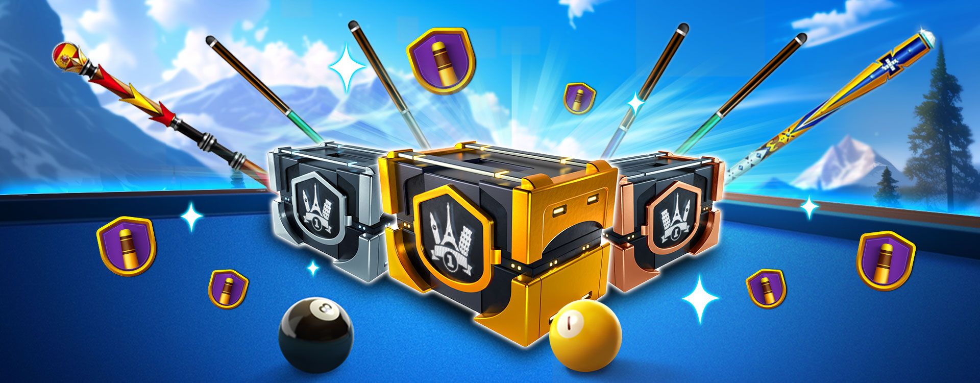 8 Ball Pool - New Europe 1 Collection Boxes